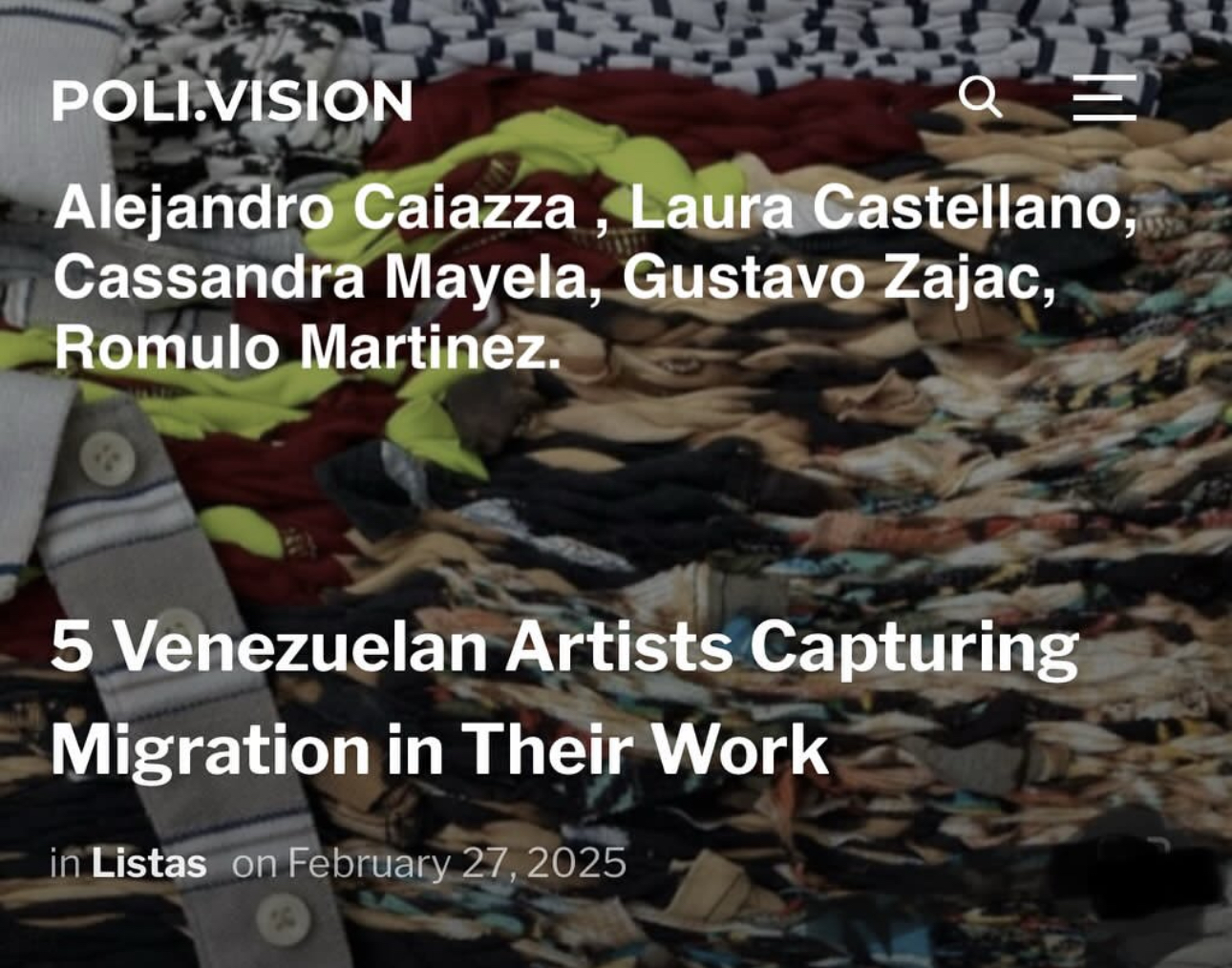 Alejandro Caiazza Visual Artist